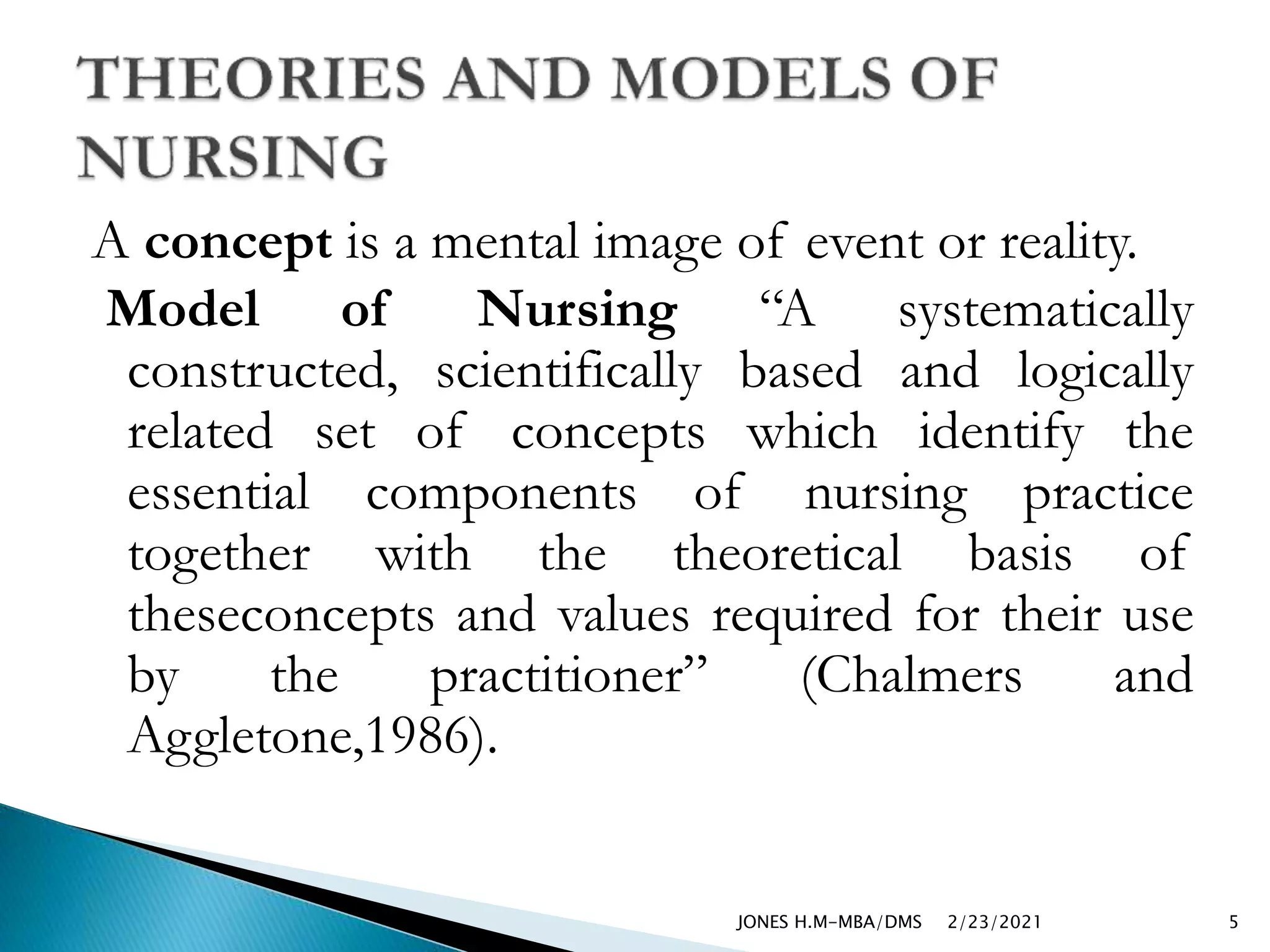 THEORIES AND MODELS OF NURSING | PPTX