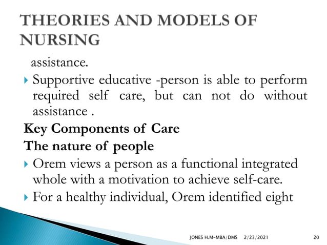 THEORIES AND MODELS OF NURSING | PPTX