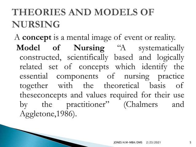 THEORIES AND MODELS OF NURSING | PPTX