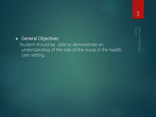 FUNDAMENTALS OF NURSING INTRODUCTION | PPTX