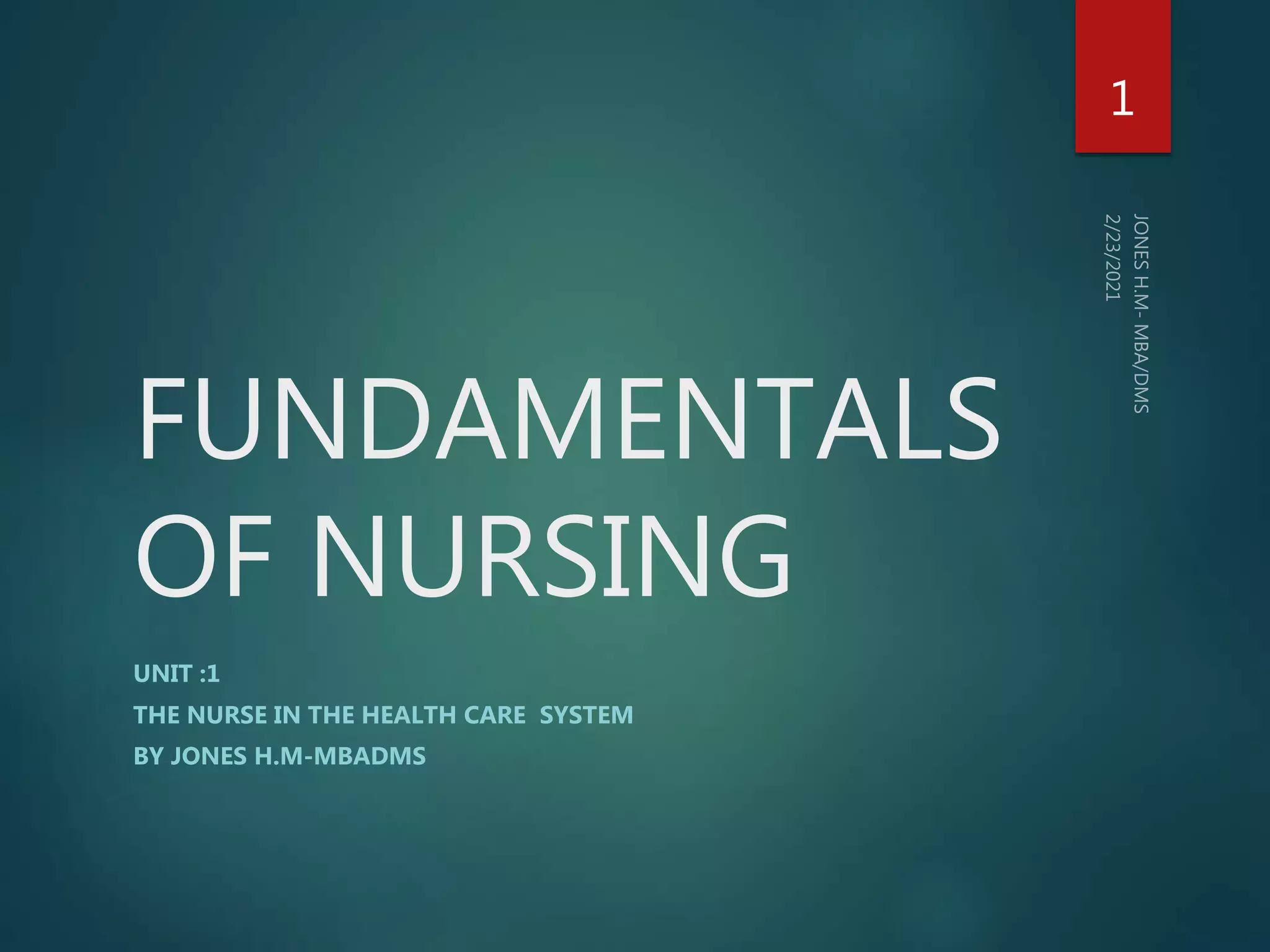 INTRO TO FUNDAMENTALS OF NURSING | PPTX