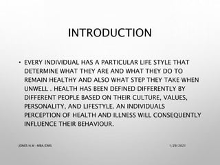 HEALTH PERCEPTION | PPTX