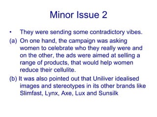 Dove - Major and Minor Issues | PPT