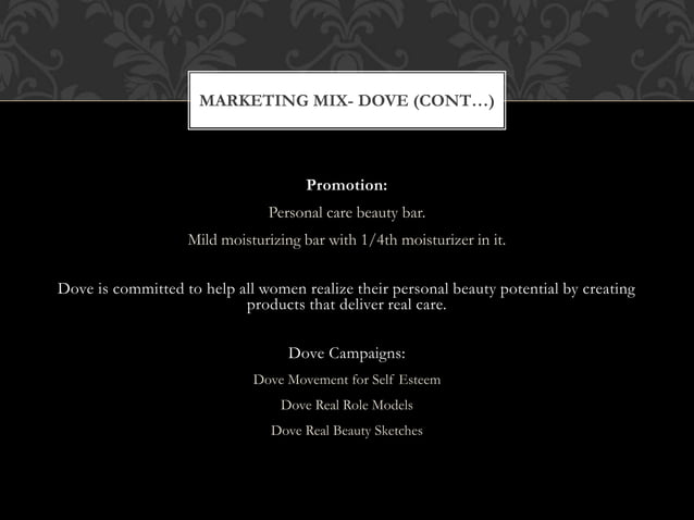 Dove marketing mix | PPTX