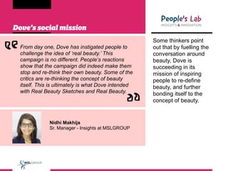 Dove Real Beauty Sketches: People’s Insights Volume 2, Issue 28 | PDF