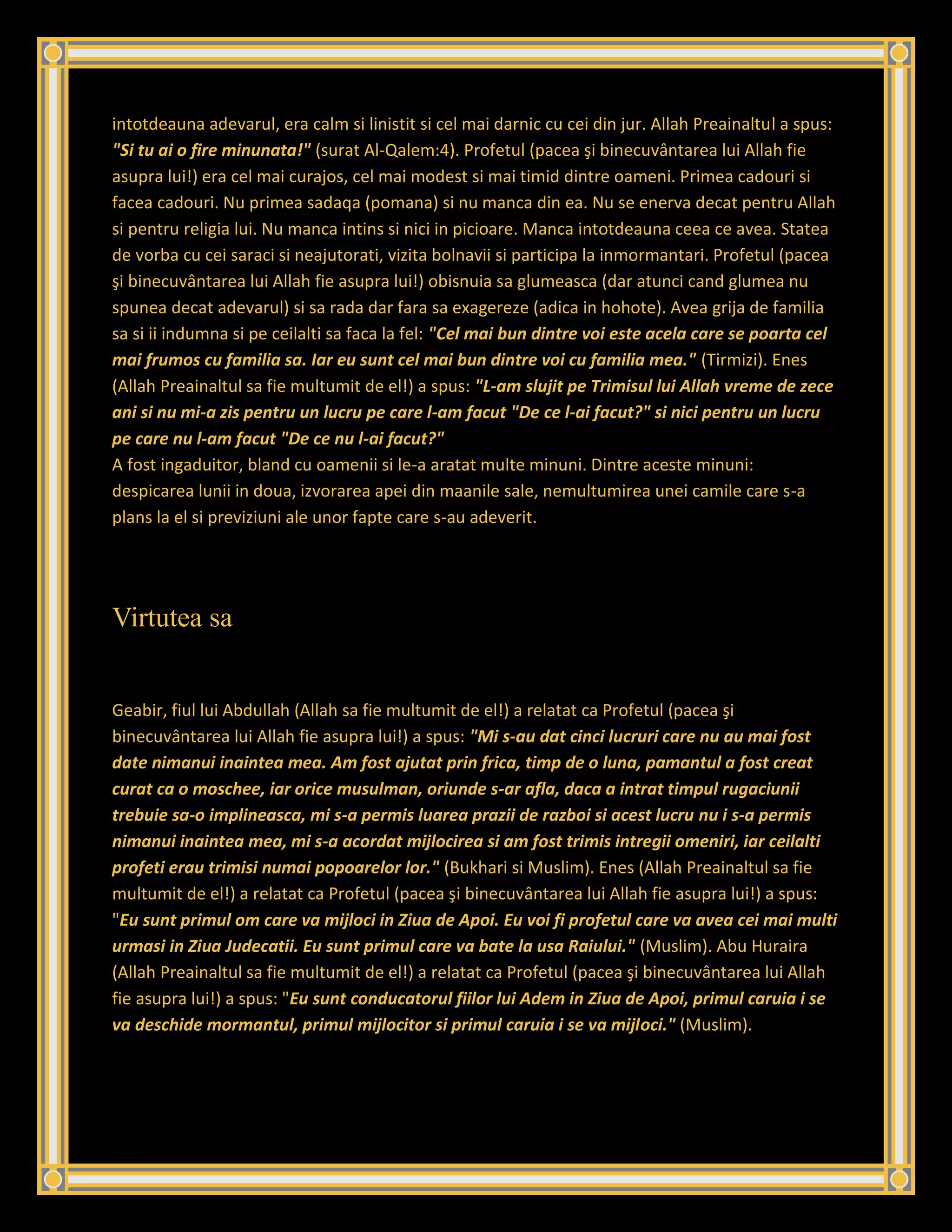 Dovezi Biblice Profetii Despre Profetul Mohamed | DOCX