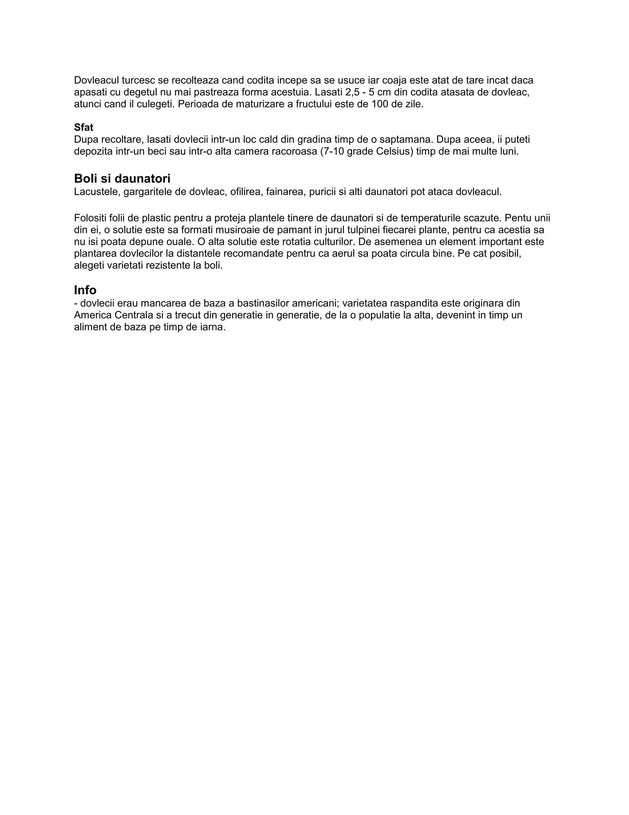 Dovleac turcesc | DOCX