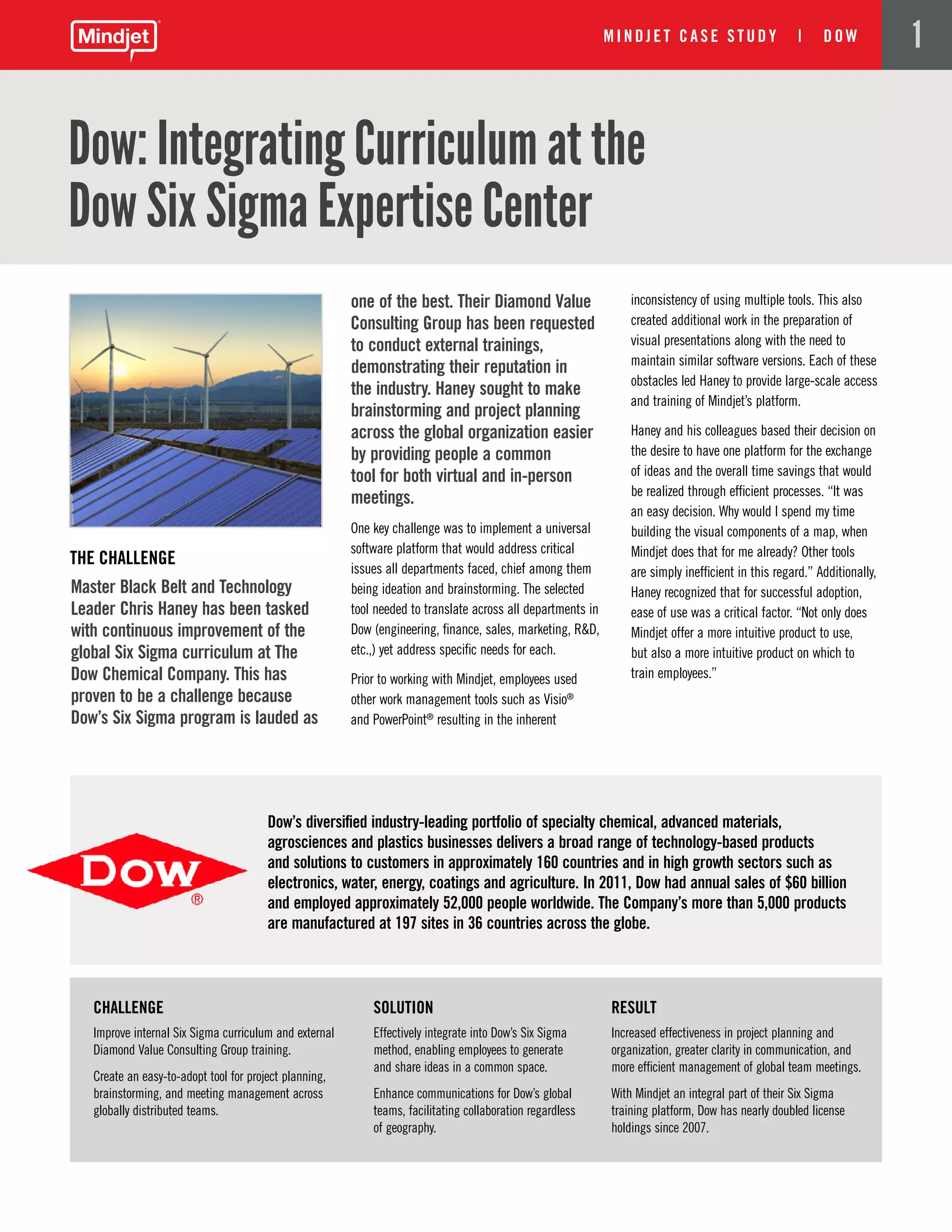 Dow case-study mindjet | PDF