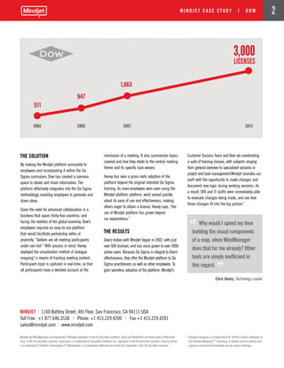 Dow case-study mindjet | PDF | Manufacturing Industry | Industries