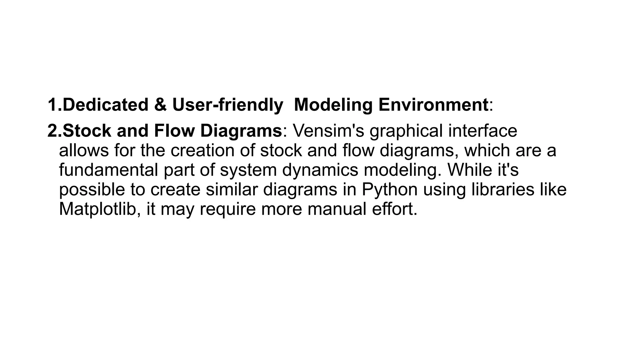 Vensim Model Packages Detailed Information | PPTX