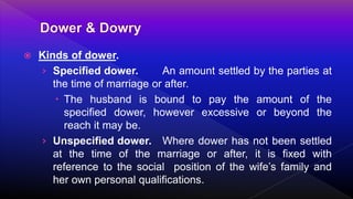 Dower, Dowery & Maint of Family.pptx