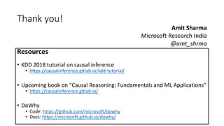 DoWhy Python library for causal inference: An End-to-End tool | PPTX
