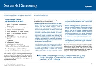 Dow Jones Watchlist White Paper | PDF