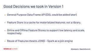 Dowling buso-feature-store-logical-clocks-spark-ai-summit-2020.pptx | Databases | Computer ...