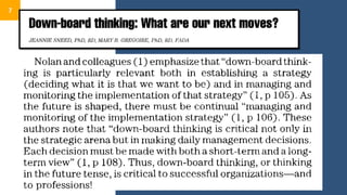 Down-Board Thinking | PPT