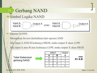 gerbang logic logic logic logic logic logic | PPTX