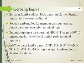 gerbang logic logic logic logic logic logic | PPTX