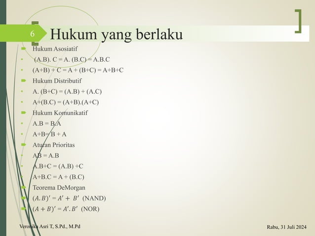 gerbang logic logic logic logic logic logic | PPT