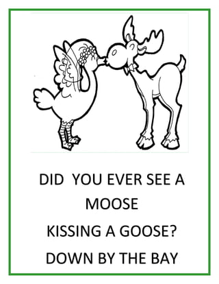 Down By The Bay Picture Cards