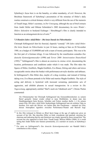 Downfall and beyond hitler films from germany | PDF