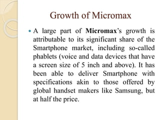 Downfall of micromax | PPTX