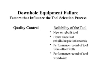 Downhole Equipment Failure for rig staff | PPT