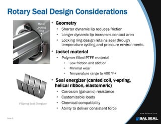 Rotary Sealing for Improved Downhole Equipment Performance | PPT