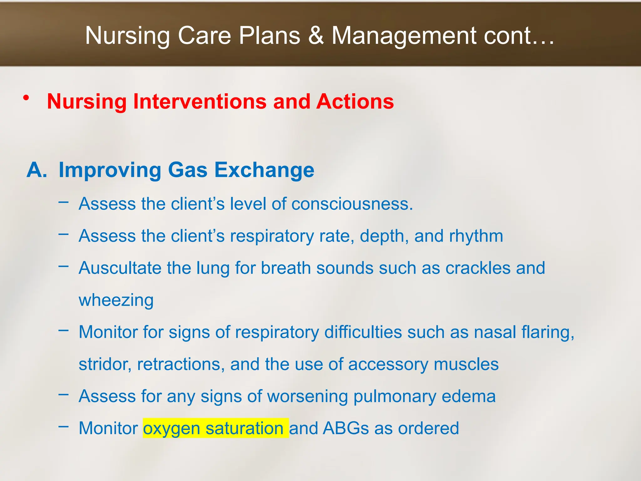 downing, downing intervention, downing nursing care plan | PPTX