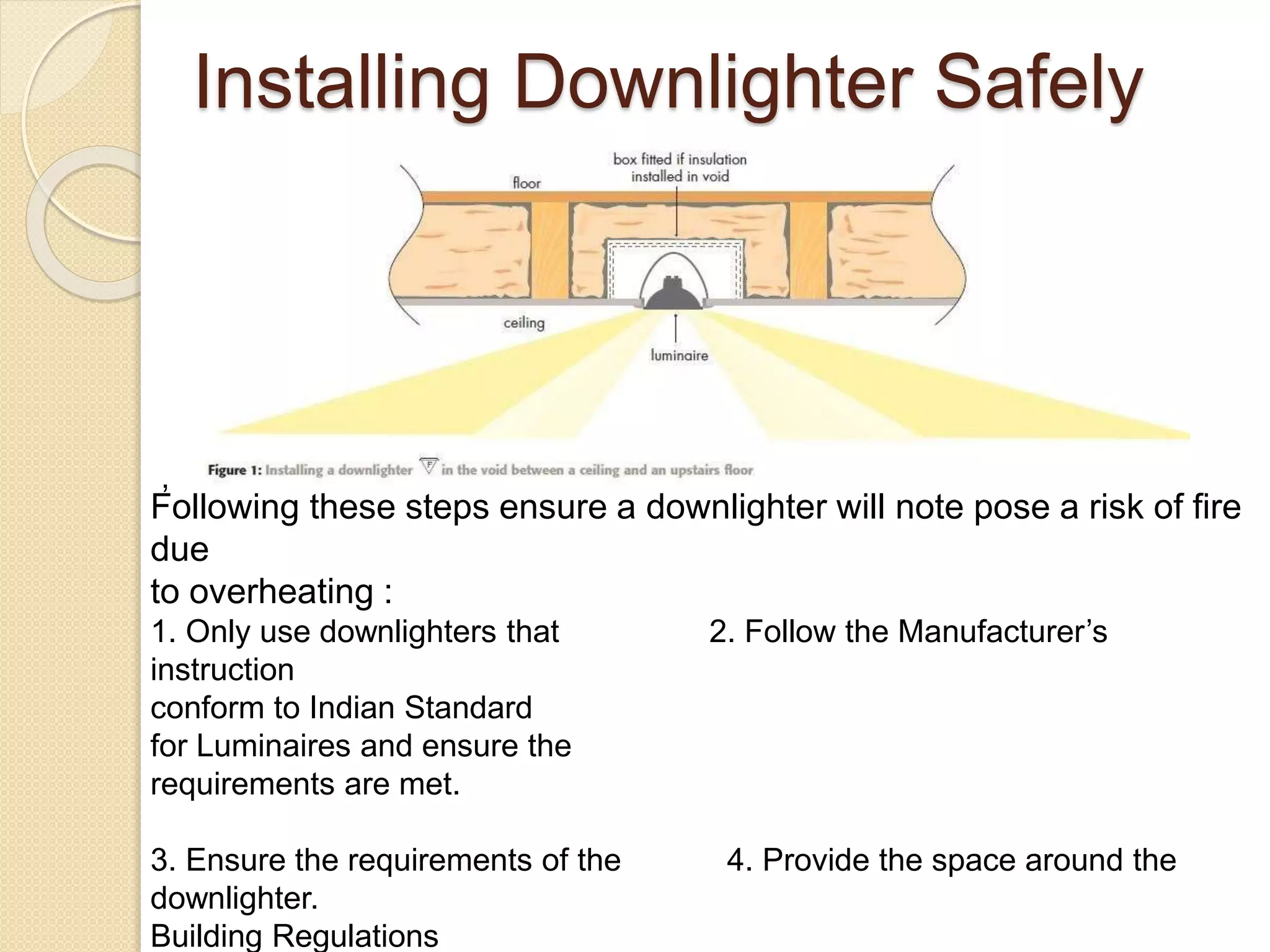 Downlighters or Recessed lights | PPTX