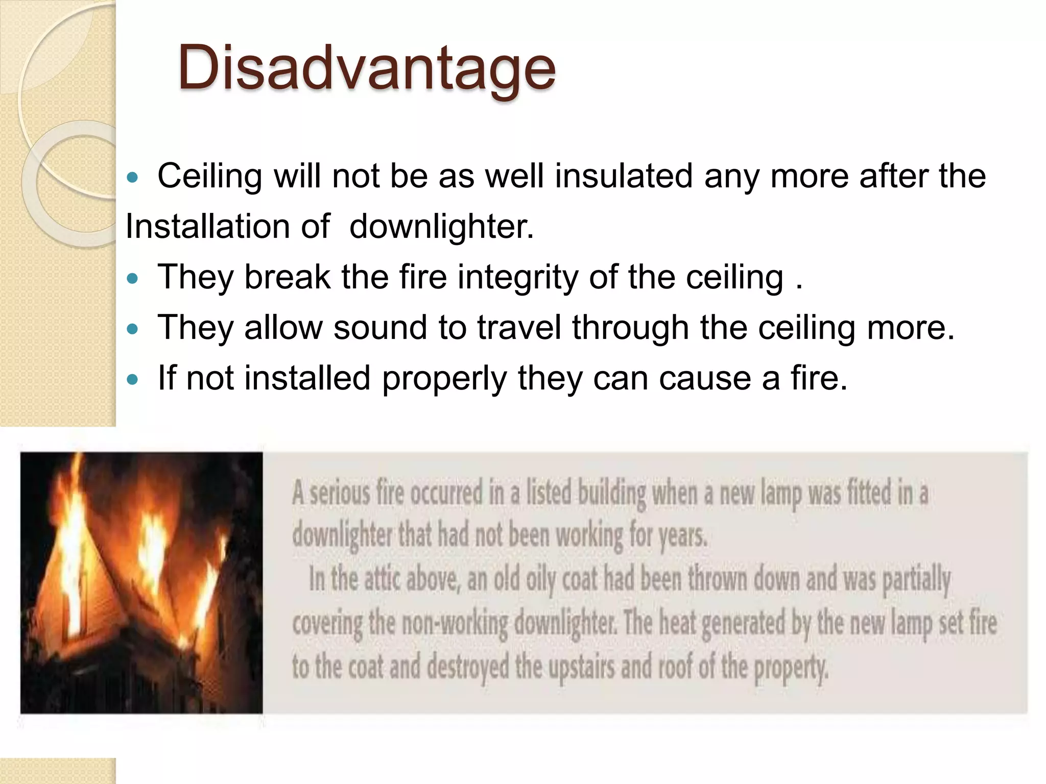 Downlighters or Recessed lights | PPTX