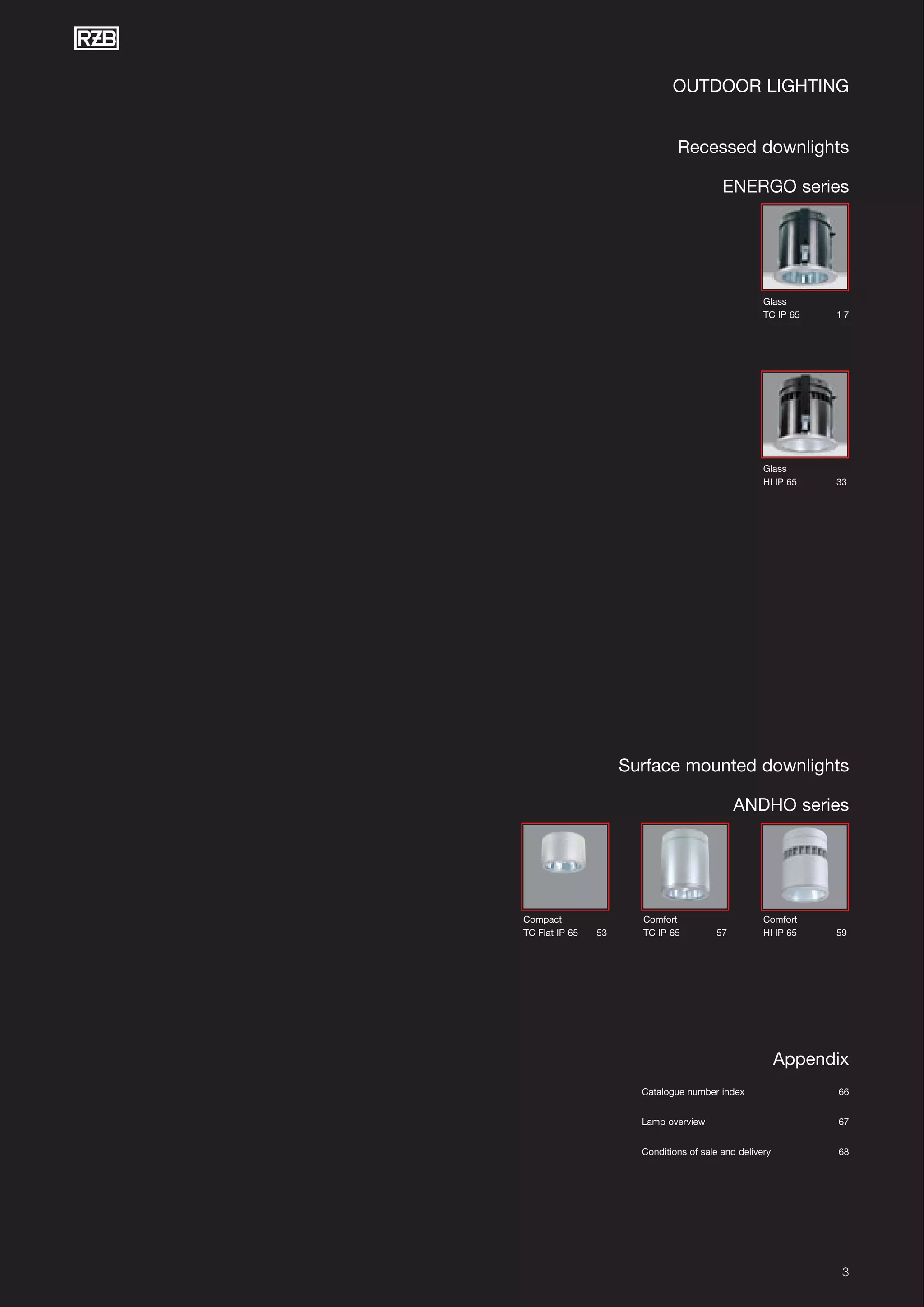 Downlight series RZB | PDF