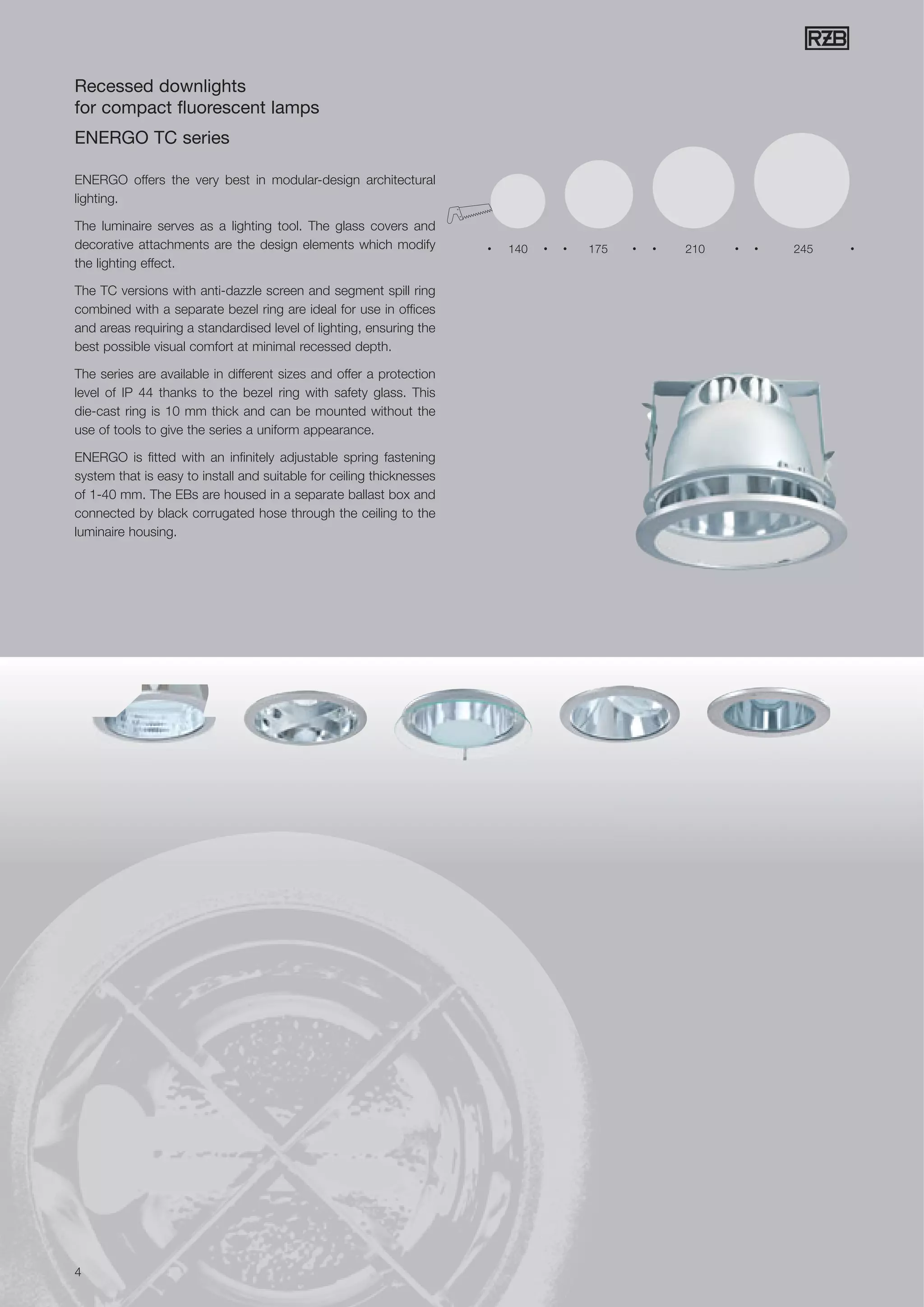 Downlight series RZB | PDF
