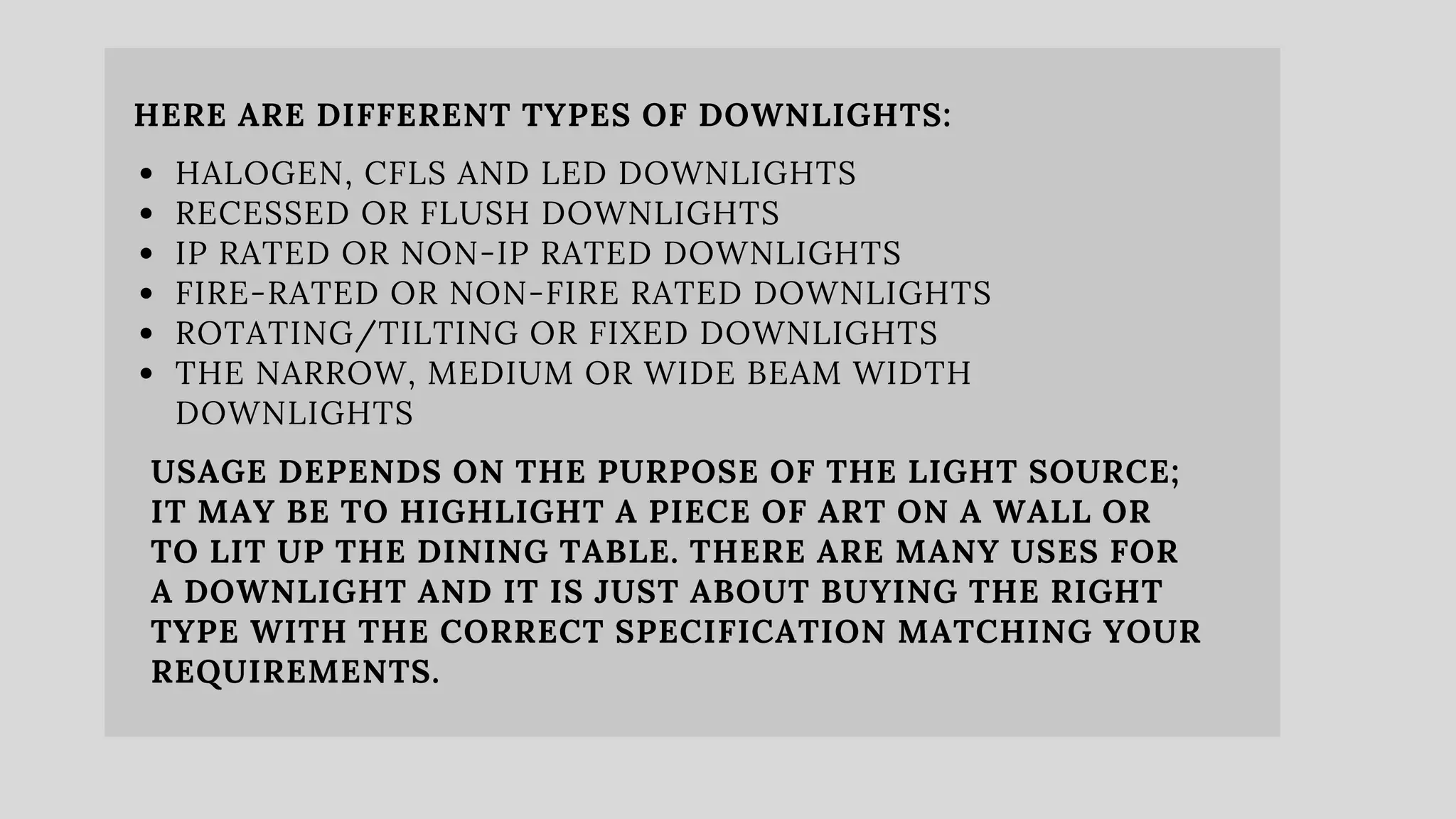 FAQ About LED downlights | PDF