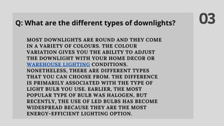 FAQ About LED downlights | PDF