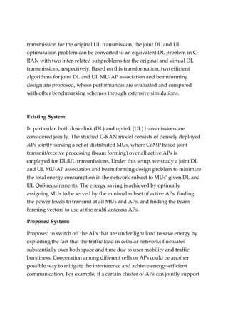 Downlink and uplink energy minimization through user association and ...