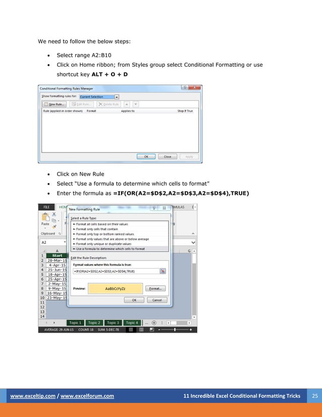 Download 11-incredible-excel-conditional-formatting-tricks | PDF