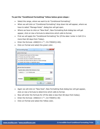 Download 11-incredible-excel-conditional-formatting-tricks | PDF