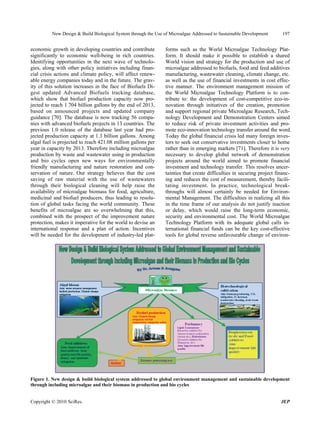 Build Biological System through the Use of Microalgae Leading to Sustainable Development | PDF