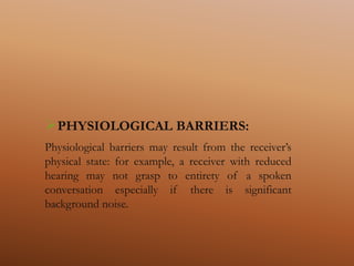 BARRIERS OF EFFECTIVE COMMUNICATION | PPTX