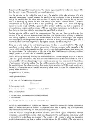 Intrusion Detection and Discovery via Log Correlation to support HIPAA ...