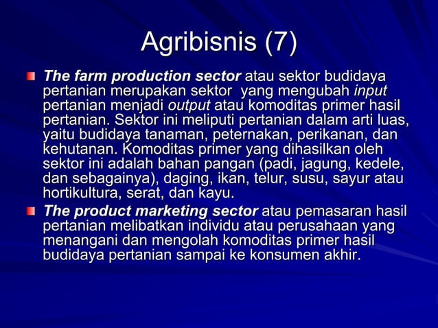 Agribisnis | PPT