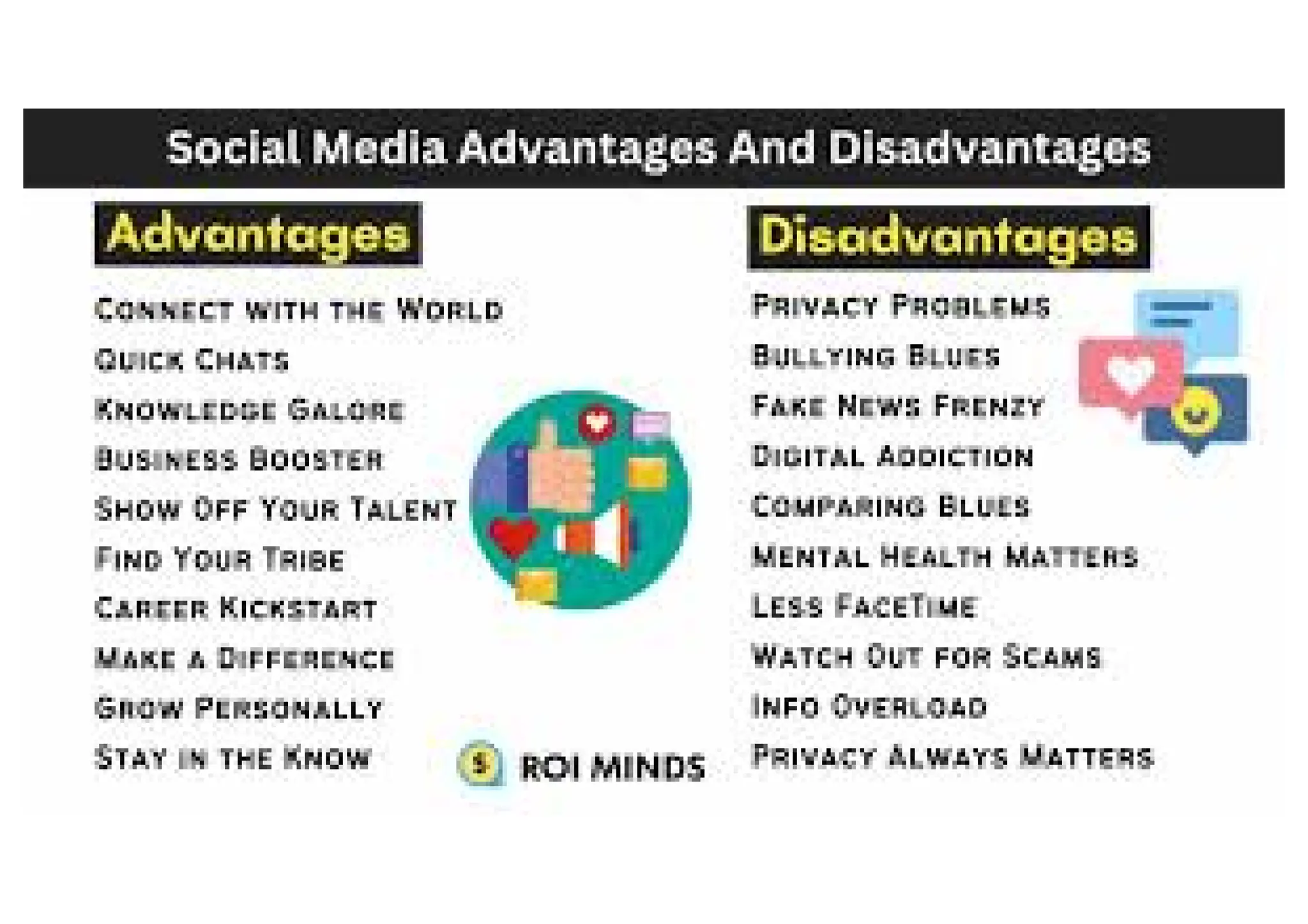 advantages and disadvantages of social media | PPT | Free Download
