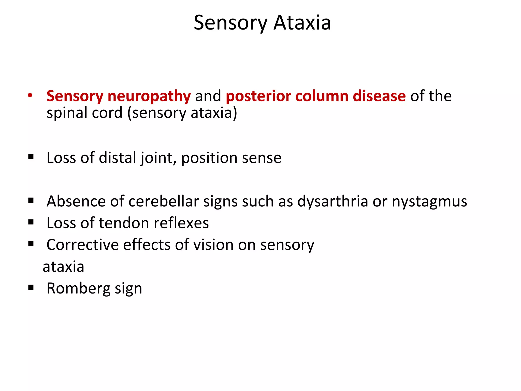Approach to ataxia | PPTX | Physical Therapy | Wellness