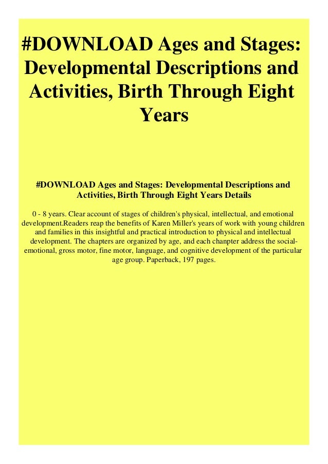 #DOWNLOAD Ages and Stages Developmental Descriptions and Activities ...