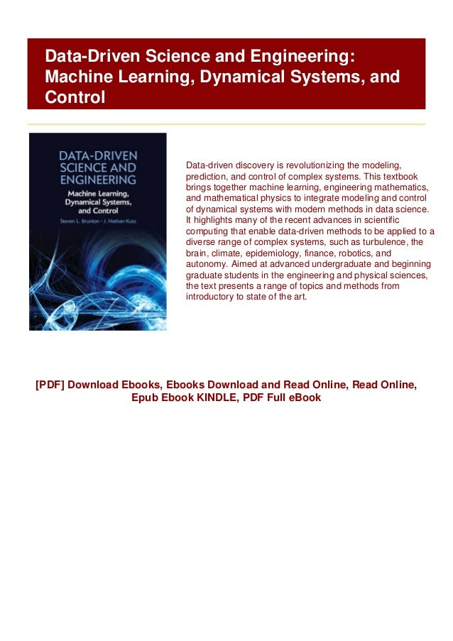DOWNLOAD BOOK Data-Driven Science and Engineering: Machine Learning,