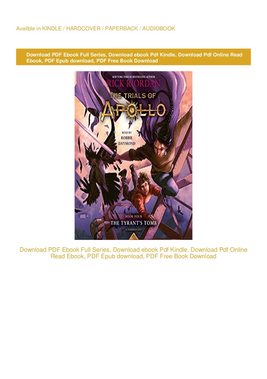 Download Book The Tyrants Tomb The Trials Of Apollo