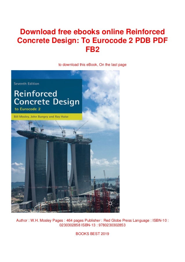 Download free ebooks online Reinforced Concrete Design: To Eurocode 2…
