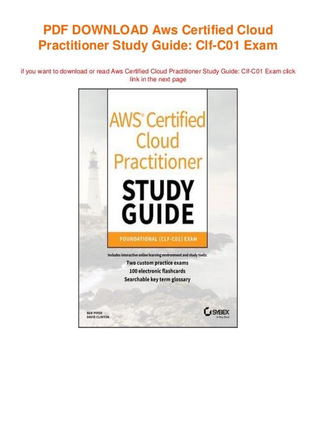 aws certified cloud practitioner study book