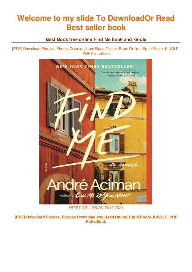 [DOWNLOAD IN !PDF Find Me