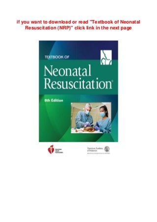 [DOWNLOAD IN -"PDF (Textbook of Neonatal Resuscitation (NRP)) *>BOOK]